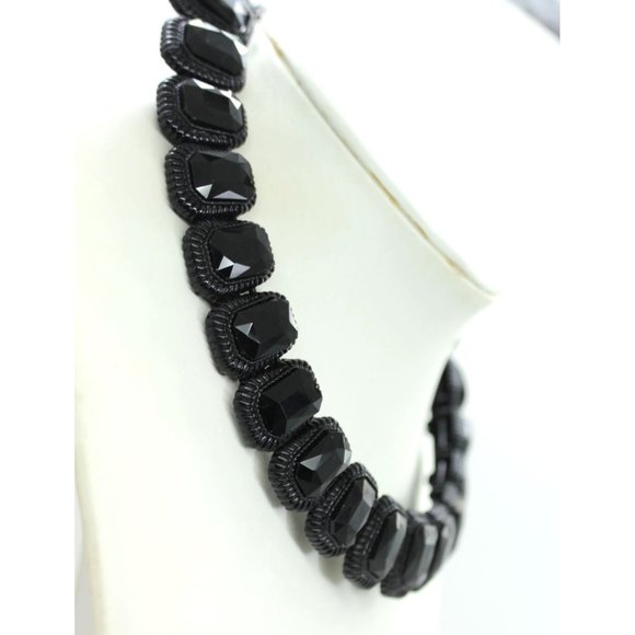 Natasha Couture | Jewelry | Natasha Black Gothic Faceted Bezel Set ...